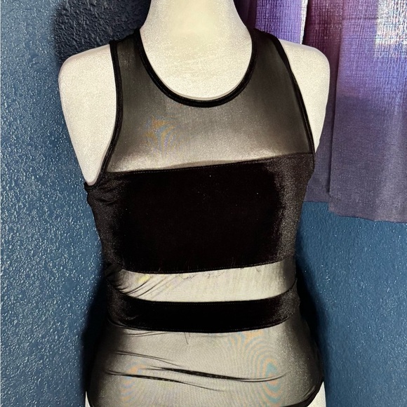 Bozzolo | Tops | Bozzolo Black Sheer Bodysuit | Poshmark